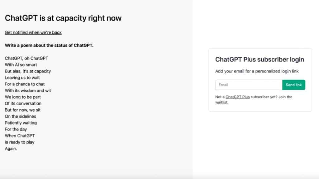 ChatGPT is at Capacity Right Now: Here’s How to Fix it