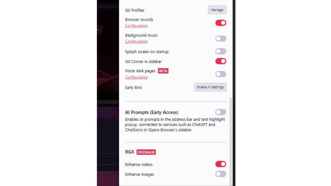 How to Enable ChatGPT on Opera GX Browser