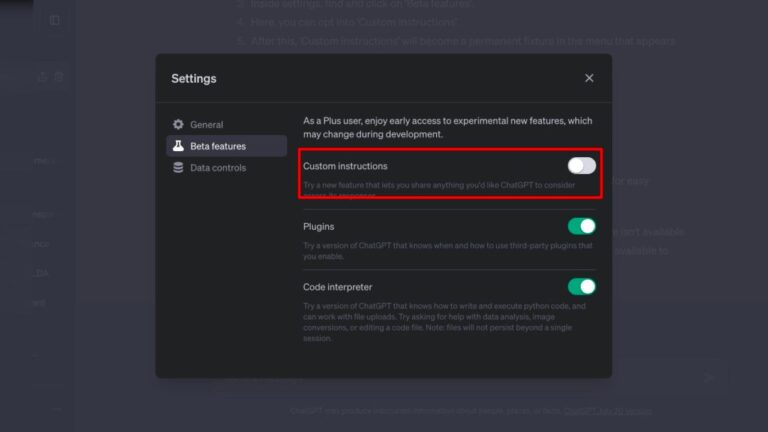 What is ChatGPT Custom instructions? How to Use it?