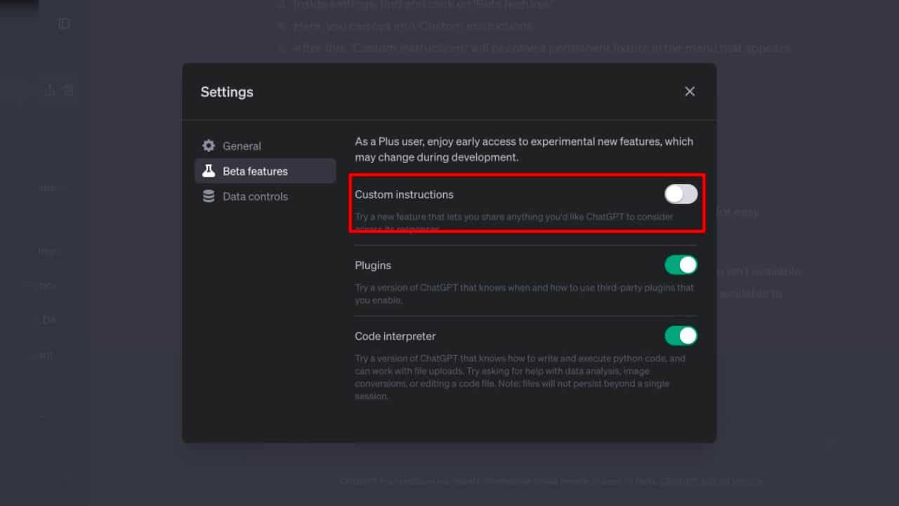 What is ChatGPT Custom instructions? How to Use it?